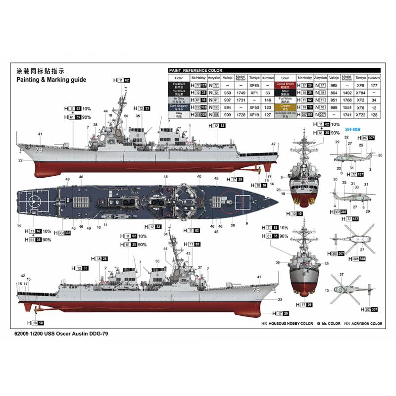 J'adore Kit 62009 - 1 200 USS OSCAR AUSTIN DDG-79 - Neuf | Achetez sur eBay