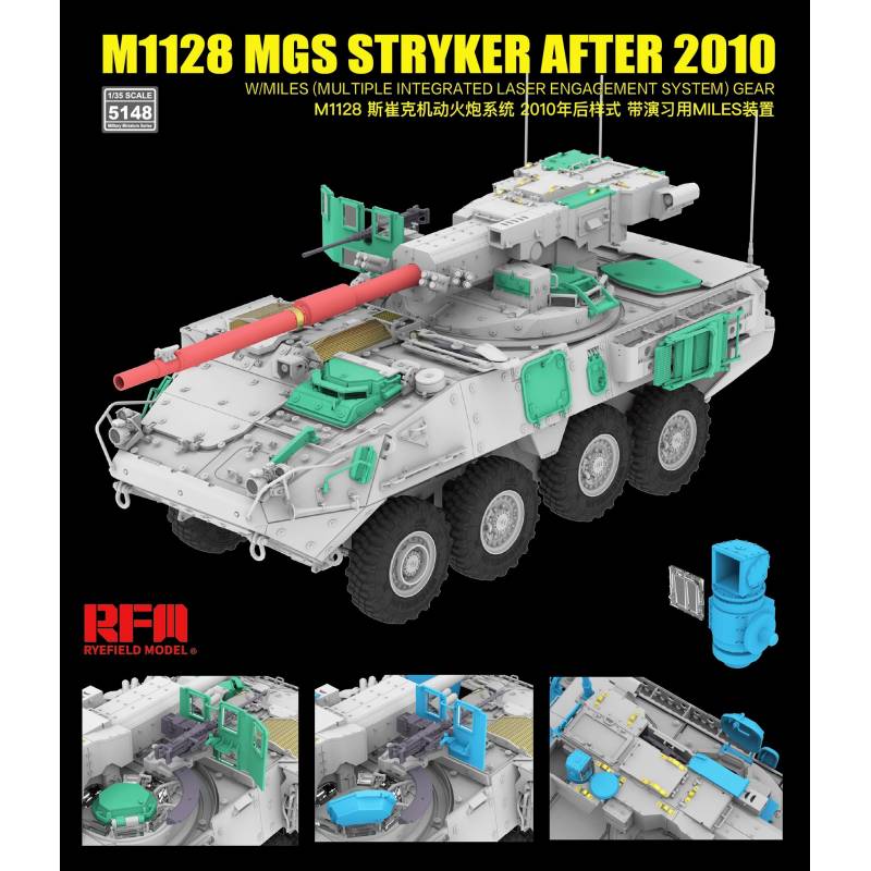M1128 MGS Stryker After 2010 w/MILES (Multiple Integrated Laser ...
