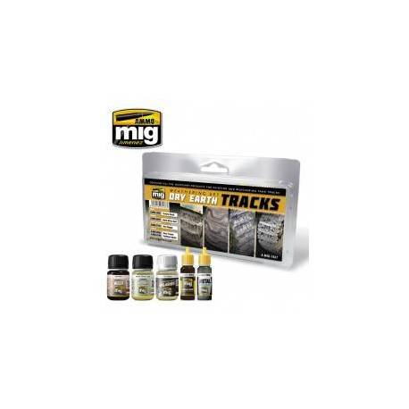 DRY EARTH TRACKS MIG jimenez AMMO AMIG7437 maquette char promo