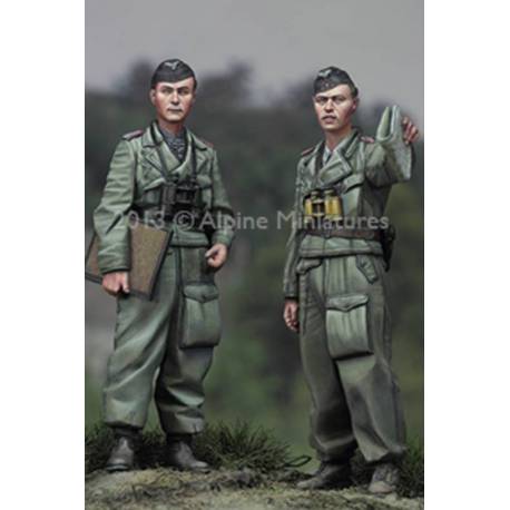 Otto Carius & NCO Set ALPINE MINIATURES 35150 1/35ème maquette char promo