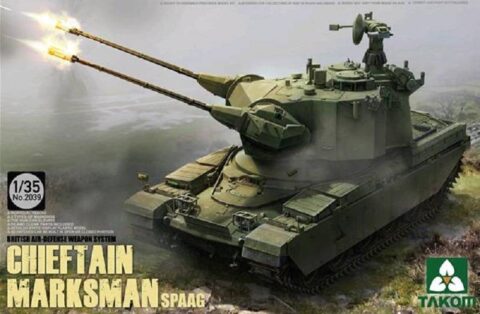 British Air-defense Weapon System Chieftain Marksman SPAAG - Maquette ...