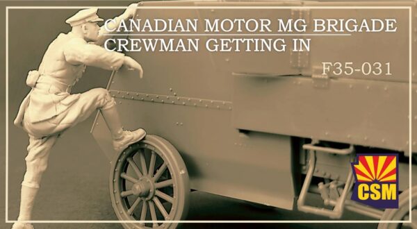 Canadian Motor MG Brigade Crewman getting in - Maquette Char Promo